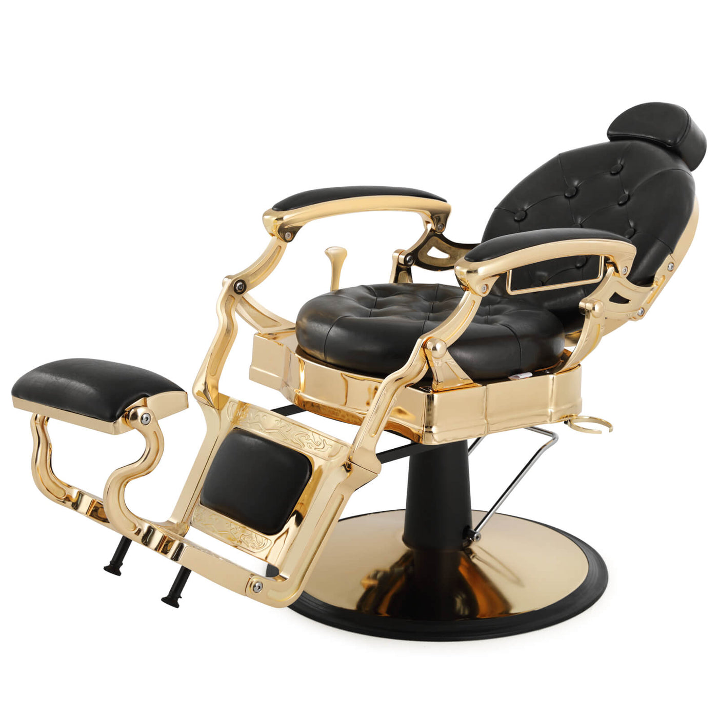 #5045 Retro Barber Chair Heavy Duty Vintage Salon Chair (Gold&Black)
