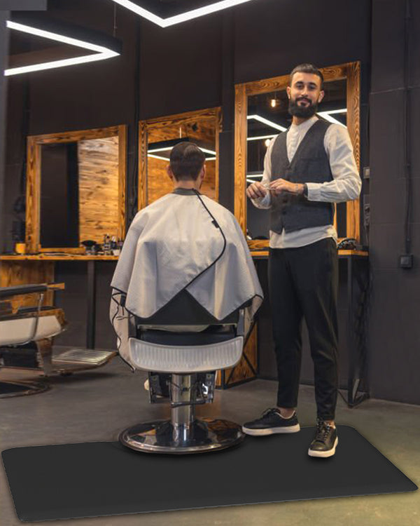 #10051 3 ft. x 5 ft. Barber Chair Mat Anti-Fatigu Mat Black Rectangle