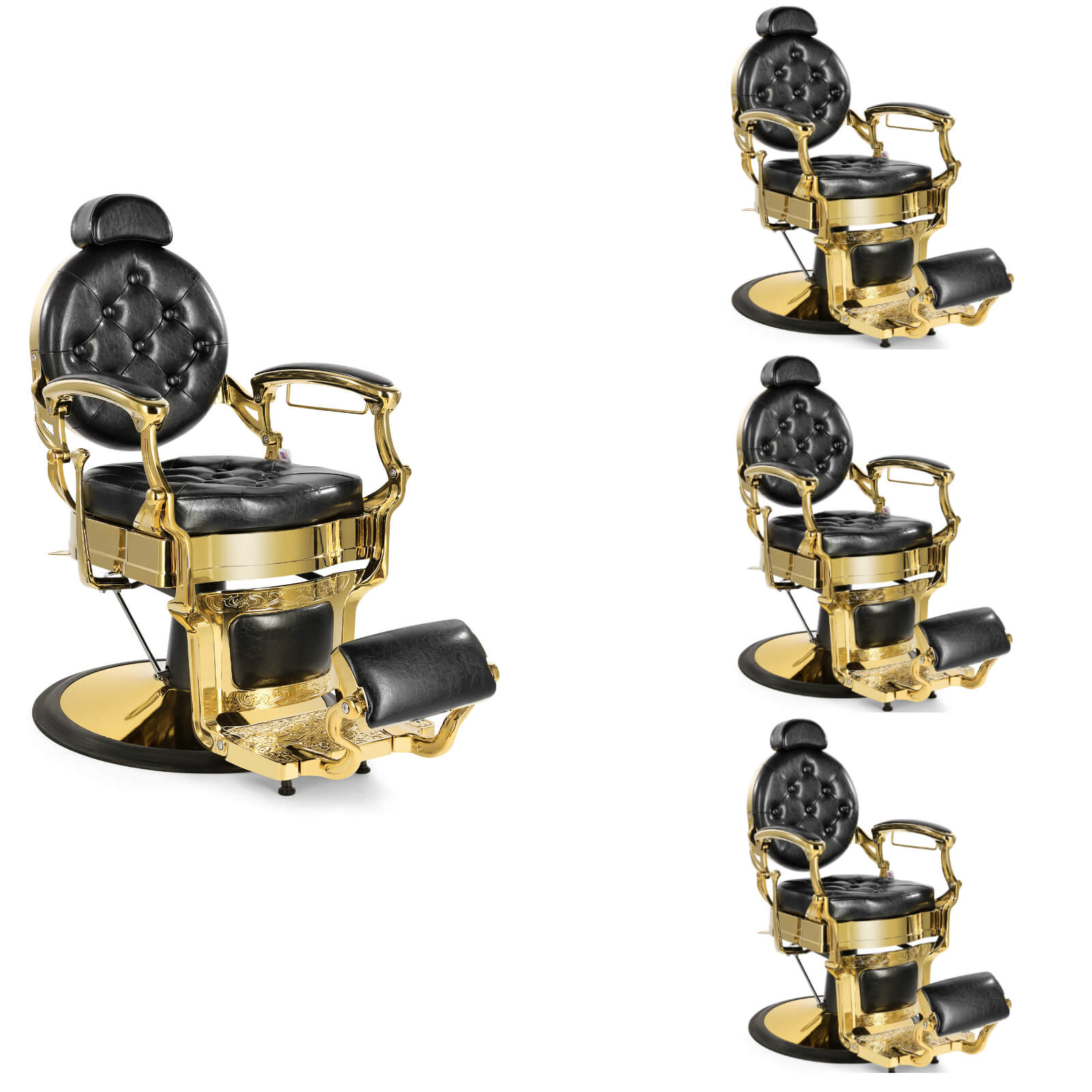 #5045 Retro Barber Chair Vintage Salon Chair (bundle) - Artist hand